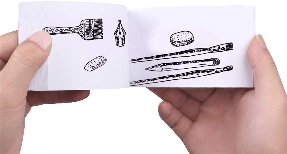 Hobby creativi Disegno Forniture/Fumetto Kit Rolansy Vuoto Flip Libro Carta 240 Fogli Flipbook ...