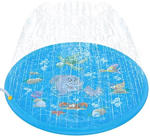 Tobeape Splash Pad Sprinklers for Kids, 68" Splash Play Mat Outdoor ...