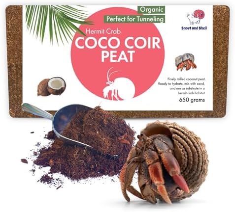 Snout and Shell Coco Peat Reptile & Amphibian Bedding 1.4 lbs - Perfect ...