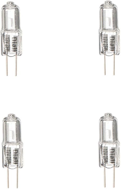 DIALL G4 25W HALOGEN ECO CAPSULE LIGHT BULB, PACK OF 4: Amazon.co.uk ...