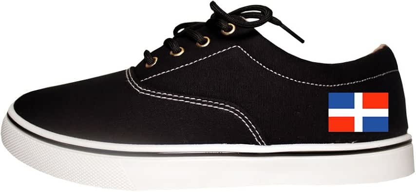 Amazon.com | Dominican Republic Flag Country Mens Casual Canvas ...