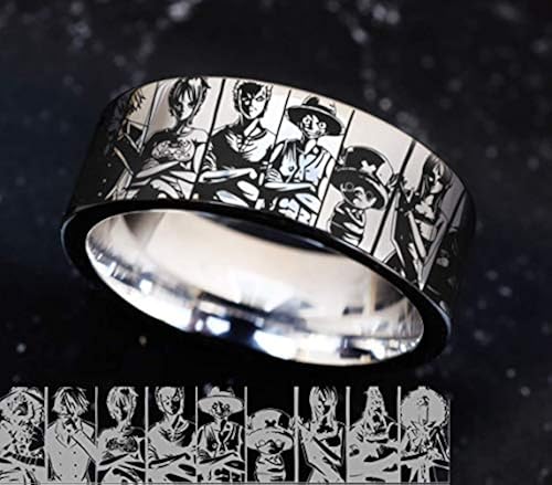 One Piece Wedding Ring, One Piece Luffy Wedding Band, Monkey D Luffy ...