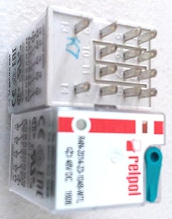 Relpol R4N-2014-23-1048-WTL 48VDCvcoil 4PDTP 250V 14 pin Flat pin Relay ...