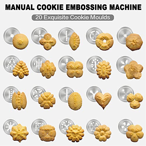 Cookie Maker Machine for Baking with 20 Stainless Steel Cookie discs ...