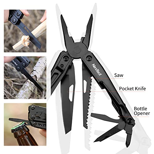 NexTool Multitool Knife, Foldable Multitool with Safety Locking ...