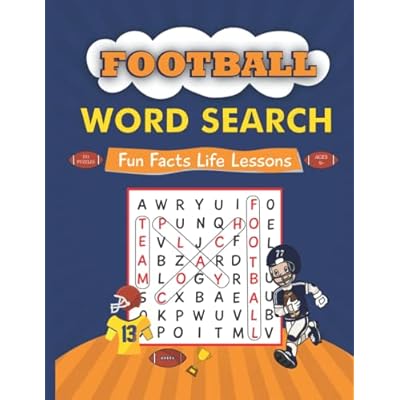 Buy Football Word Search Book: Fun Puzzle Activities for Kids 9 to 12 ...