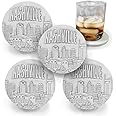 Amazon.com: Nashville Absorbent Drink Coaster set - Handmade by McCarter Coasters - 4.38 inch ...