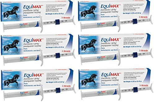 (6 Pack) Bimeda Equimax Horse Wormer Ivermectin 1.87 Percent and ...