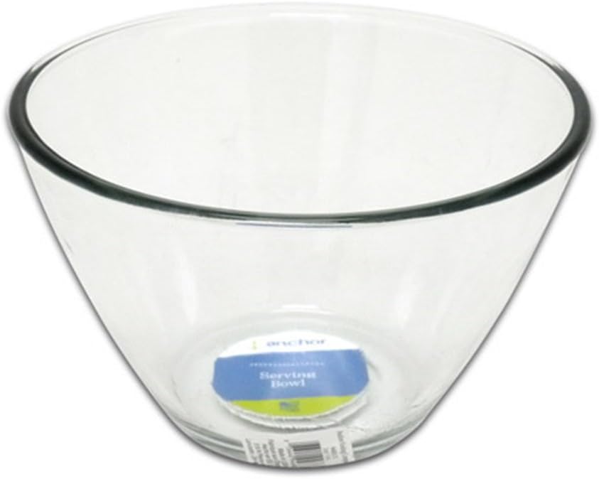 Amazon.com | Anchor Hocking 2 Quart Crystal Contemporary Serving Bowl ...
