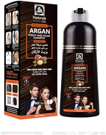 Naturals Dark Brown Hair Color Shampoo with Argan Oil 400ml price in ...