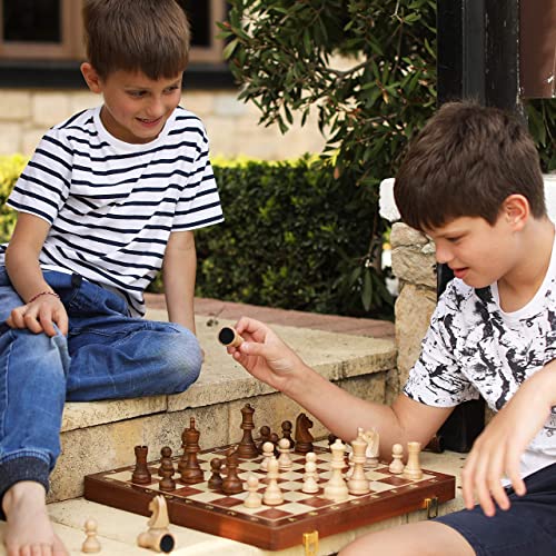 Magnetic Wooden Chess Set for Kids and Adults – 15 in Staunton Chess ...