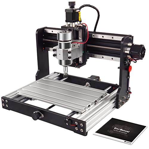 All-Metal CNC Router Machine 3020-Evo, AnoleX X&Z-axis Dual Steel Guide ...