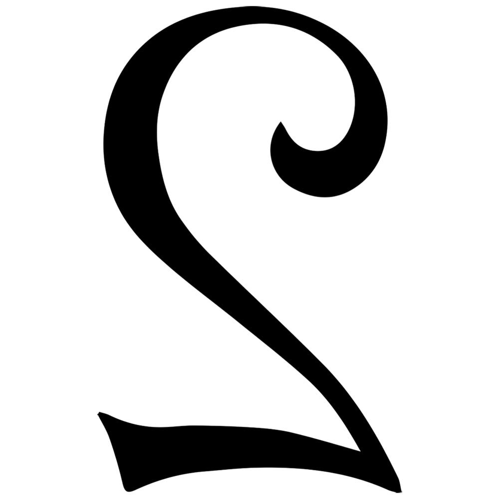 Amazon.com: Number 2 Style #51 (Two) Decal Sticker (black, 5 inch ...