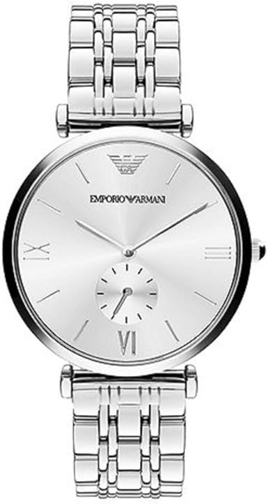 Emporio Armani Herren Analog Quarz Uhr mit Edelstahl Armband AR1819 ...