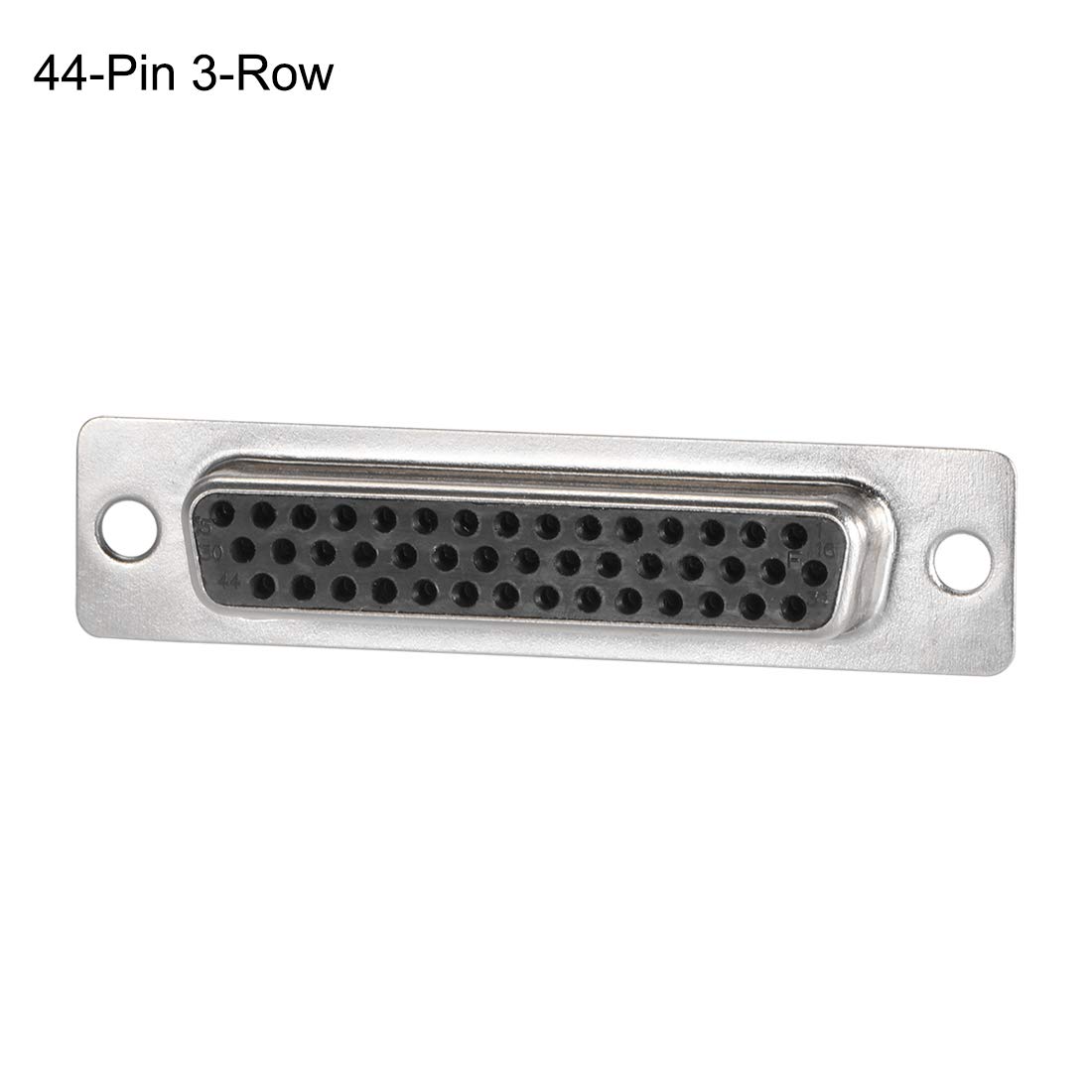 sourcing map D-sub Connector DB44 Female Socket 44-pin 3-row High ...
