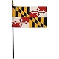 Amazon.com : Maryland - 4 in x 6 in State Stick Flag : Patio, Lawn & Garden