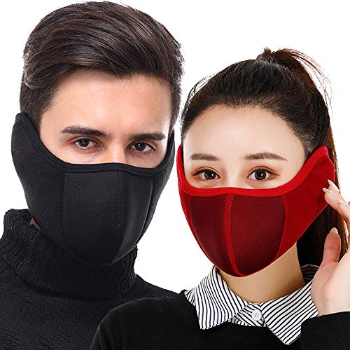 Aniso Winter Face Mask for Men Women Fleece Half Face Windproof Face ...