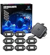 Amazon.com: MICTUNING C2 Curved RGBW LED Rock Lights - 8 Pods Underglow ...