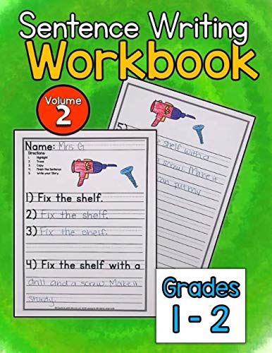 Sentence Writing Workbook: sentence writing practice for kids 5-7 ...