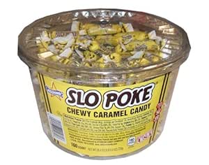 Amazon.com : Slo Poke Chewy Caramel Candy 160 Count Tub : Grocery ...