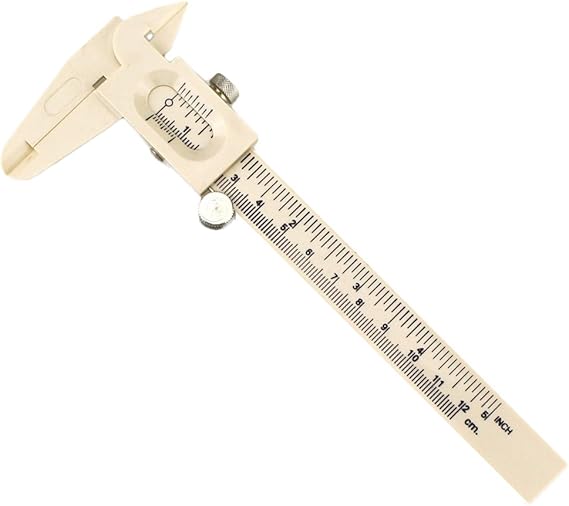 Amazon.com: 1 Piece Dental Lab Plastic Gauge Caliper Ruler Tool with ...