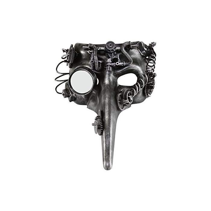 Buy KAYSO INC The Plague Doctor Victorian Steampunk Bauta Full Face ...