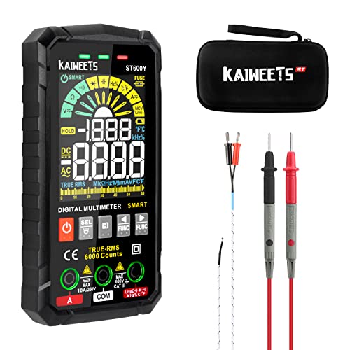 Kaiweets Digital Multimeter Tester Smart Voltmeter For Electrical Testing And Automotive Circuit