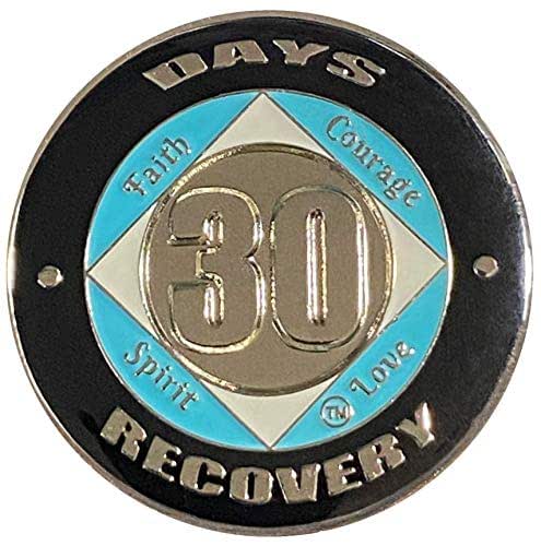 Amazon.com: 30 Days NA Coin, Medallion, Recovery Chip, 12 Step Token ...