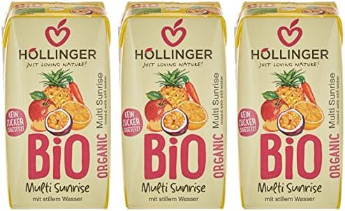 Hollinger Organic Mixed Fruit Juice Multi Sunrise 200 ml Pack of 3 ...