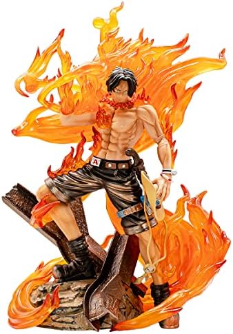 Portgas D. Ace Statue One Anime Piece Collectible Resin LED Mulitcolor ...