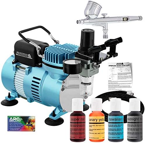 (4-Colour Kit with Compressor) - Master Airbrush Cake Decorating ...