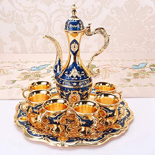 Vintage Turkish Coffee Pot Set Model, 8.46x5.11in Tea Flask Medium Tea ...
