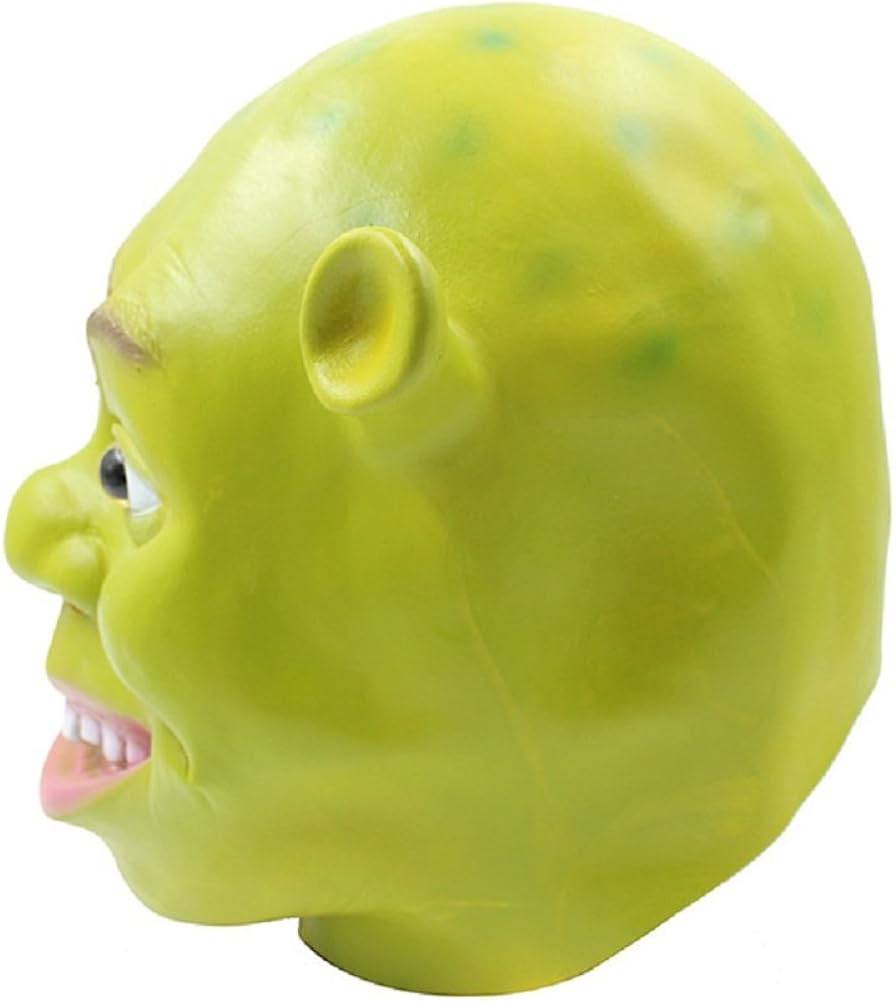 Shrek Mask Costume Mask Halloween Cosplay Full Head Green Adult Shrek ...