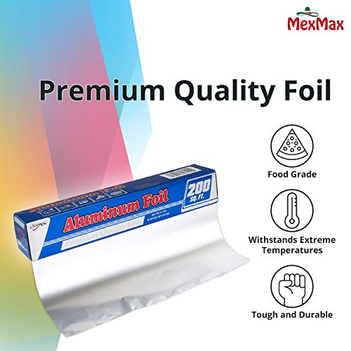 CHAMPS Standard Aluminum Foil - 200 Square Feet Standard Foil Wrapping ...