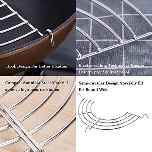 Nochim Stainless Steel Semi-circular Oil Drain Rack Home Baking Cooking ...