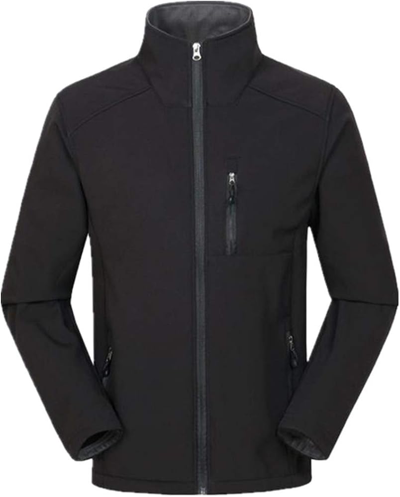 Men's Thermal Softshell Thin Jackets Outdoor Sports Coat Hiking ...