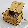 Amazon.com: Nostalgish - Imagine Music Box - Lennon - Hand Crank Wooden ...