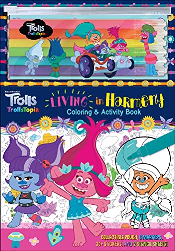 Dreamworks Trolls: TrollsTopia: Living in Harmony Coloring & Activity ...