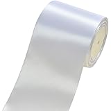 Amazon.com: ZOOYOO 4 Inch x 24 Yards Dark Blue Thick Ribbon, Wide Satin ...