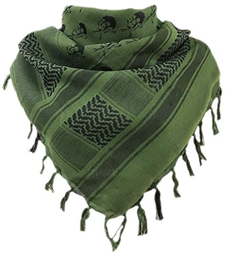 Aonal Military Shemagh Tactical Desert 100% Cotton Keffiyeh Scarf Wrap ...