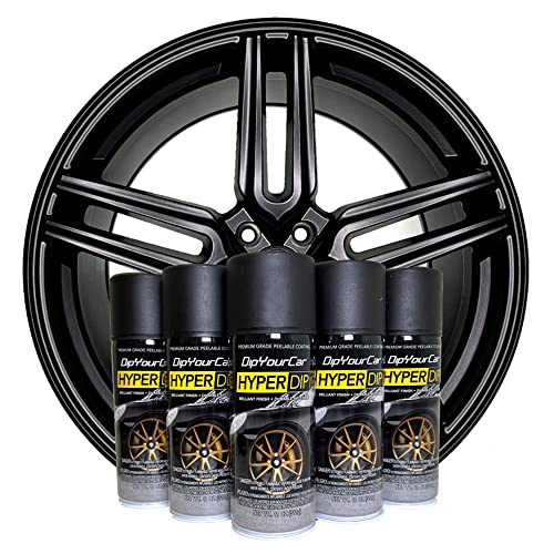 DipYourCar HyperDip Wheel Paint Kit, DIY Set of Rim Paint, Sprayable ...