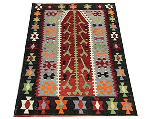 Amazon.com: Nomadic Kilim rug 4,4x3,1 feet Area rug Old rug Turkish ...