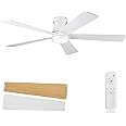 UOJ Ceiling Fans with Lights, 52 inch Low Profile Ceiling fan with ...