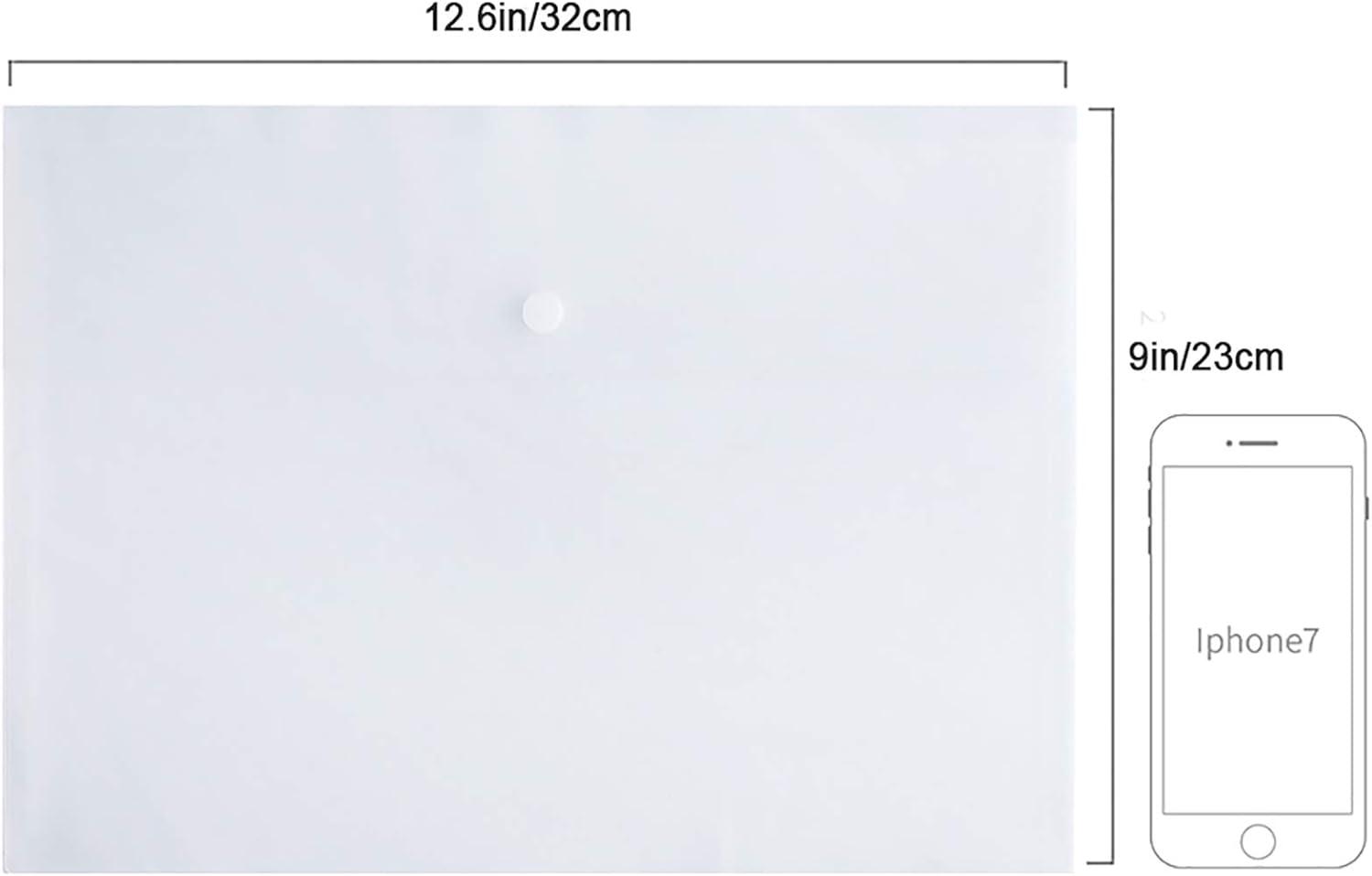 VANRA Poly File Folder Pockets File Jacket Plastic Envelope Flat ...