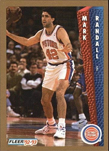 Amazon.com: 1992-93 Fleer #336 Mark Randall NBA Basketball Trading Card ...
