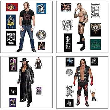 Amazon.com: WWE Wrestling Stickers (8 sheets): Arts, Crafts & Sewing