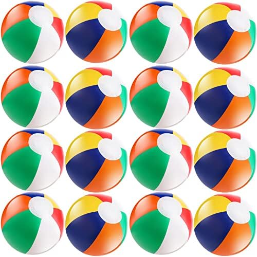 Mini Inflatable Beach Balls (Bulk Pack of 24) Multicolored Beach Balls ...