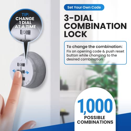 Combi-Cam Combinated Lock 7850R - Large Chrome Cam Lock | Keyless 3 ...