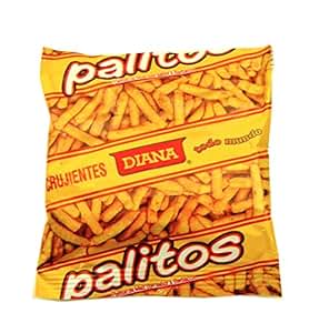 Amazon.com : Diana Corn Sticks 1.12 oz - Palitos De Maiz : Corn Chips ...