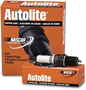 Amazon.com: Autolite 2243 Copper Core Shielded Spark Plug - 4 pack ...